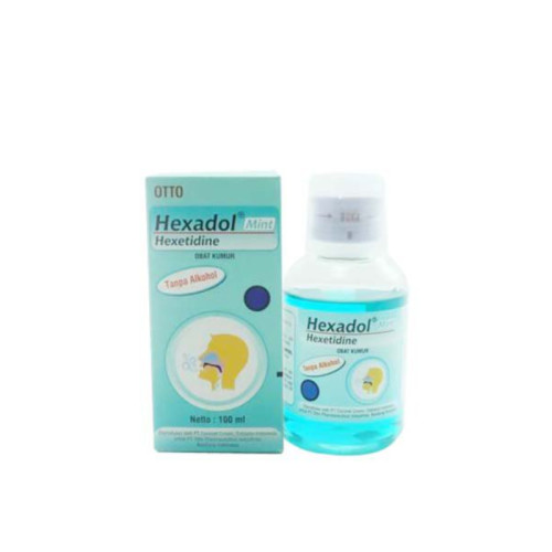 Hexadol Mint Obat Kumur 100 ml - Manfaat, Cara Pakai, dan Efek Samping