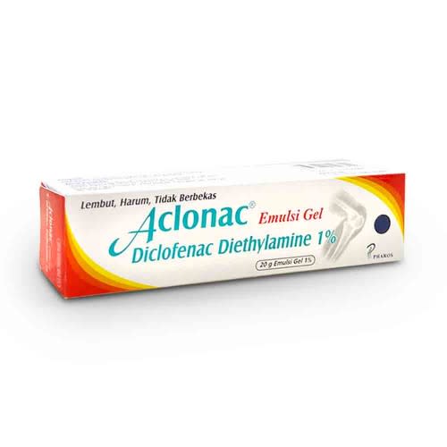 Aclonac 1% Gel 20 gr - Manfaat, Kandungan, Dosis, dan Efek Samping