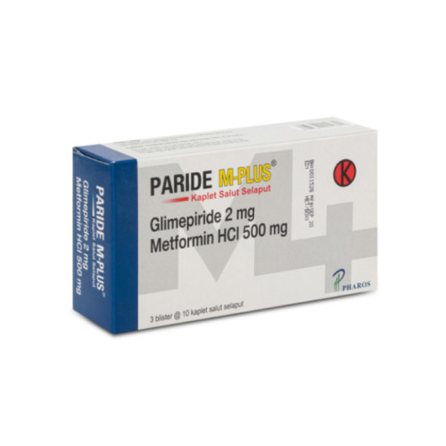 Paride M Plus 2 Mg/500 Mg 10 Tablet - Alodokter Shop
