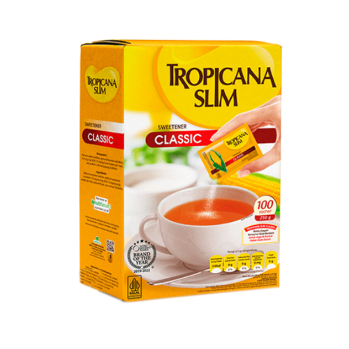 Tropicana Slim Sweetener Classic 100 Sachet - Alodokter Shop