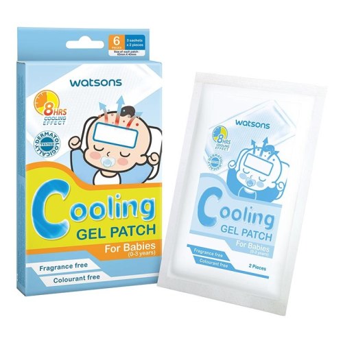 Watsons Cooling Gel Patch For Babies 6 pcs - Alodokter Shop