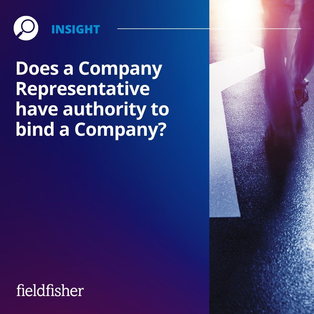 Does a Company Representative have authority to bind a Company?