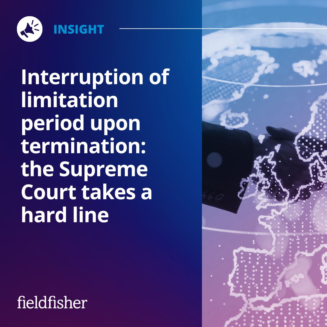 Interruption of the limitation period upon termination: the Supreme ...