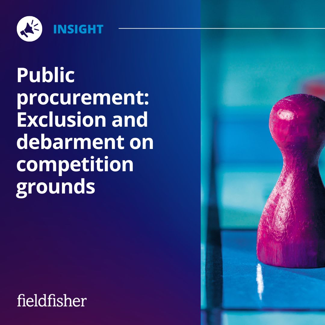 Public procurement: Exclusion and debarment on competition grounds