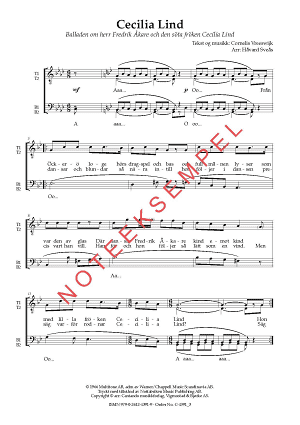 Cecilia Lind (Cornelis Vreeswijk) - TTBB og komp