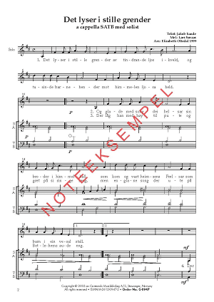 Det lyser i stille grender - SATB