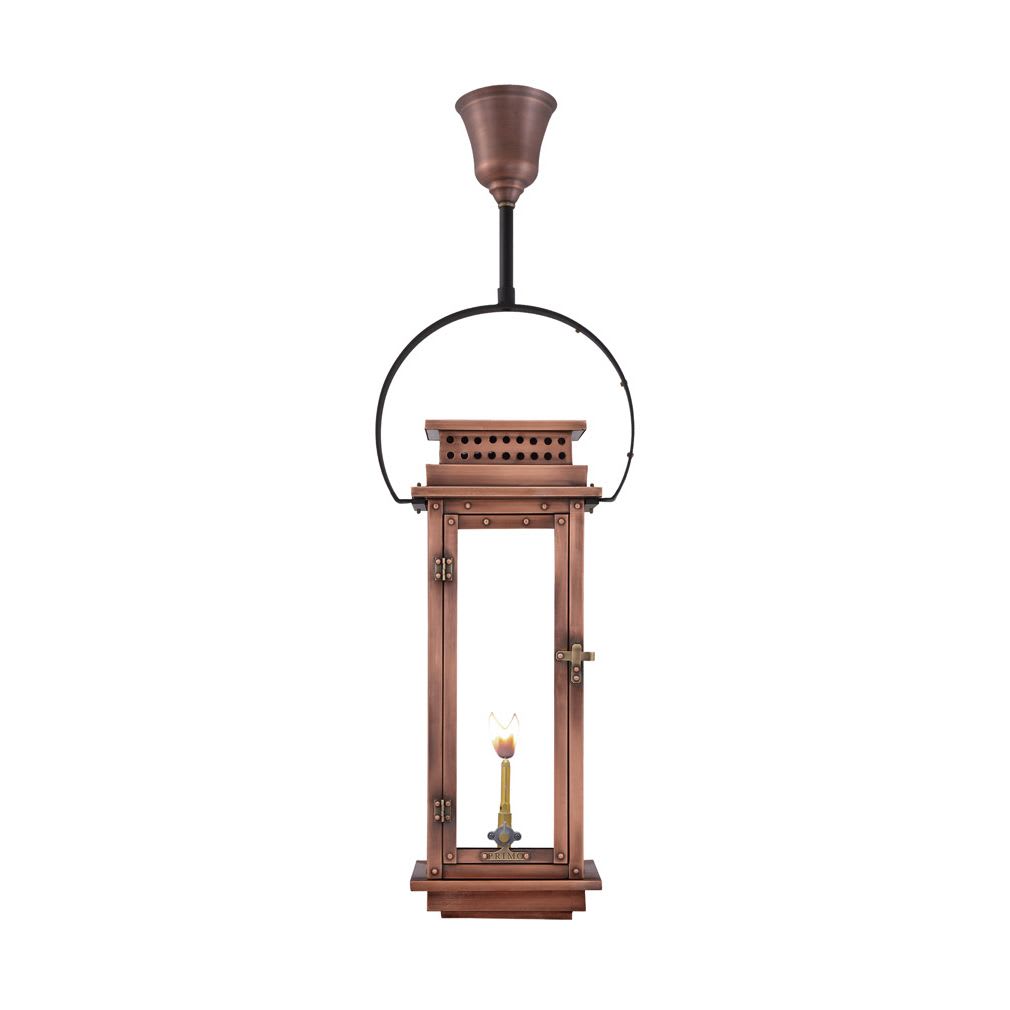 Nouveau Hanging Yoke Copper Lantern by Primo | French Market Lanterns