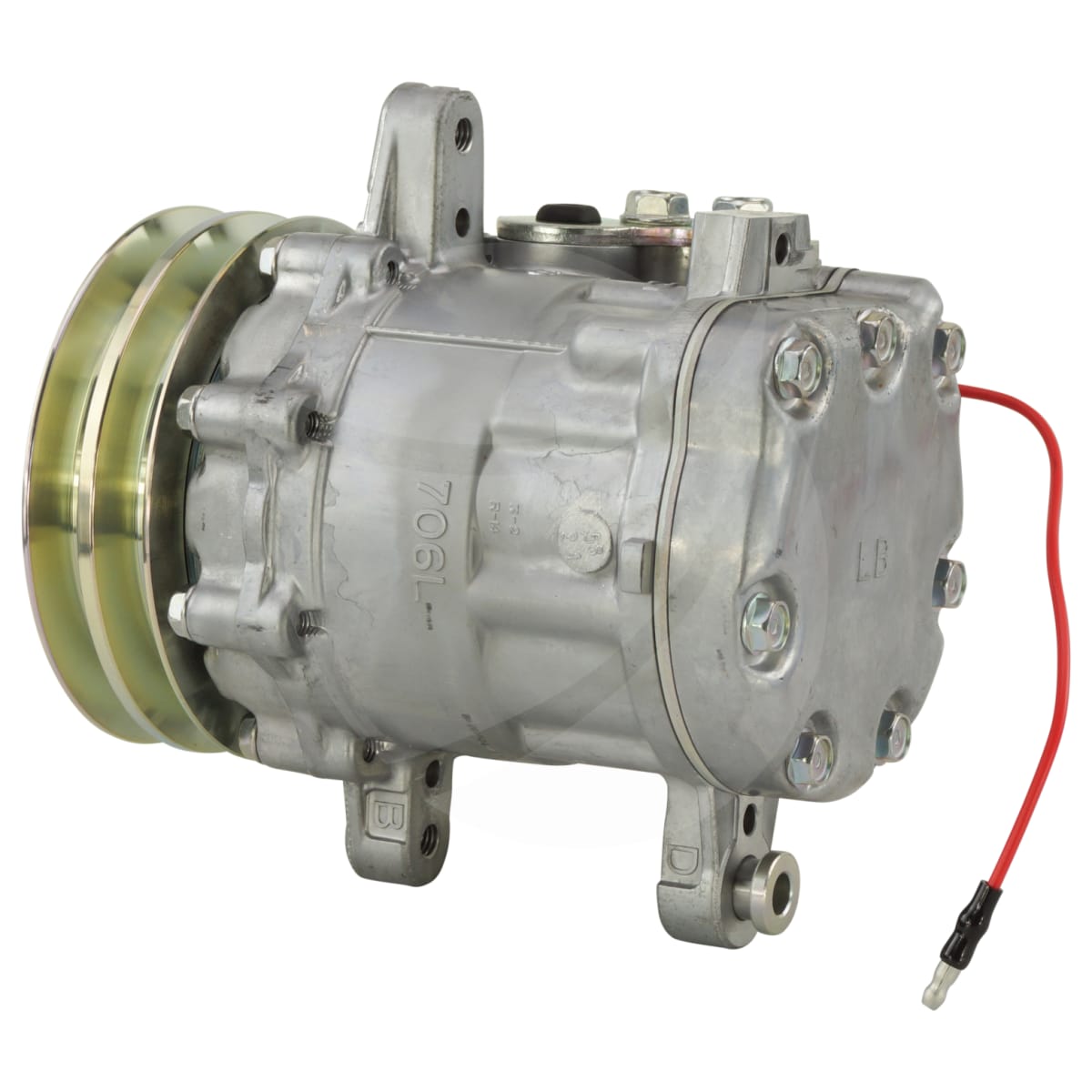 COMPRESSOR, SANDEN, SD7B10 A961, 12V, 2A, 100MM, PAD, LH SIDE, R134A