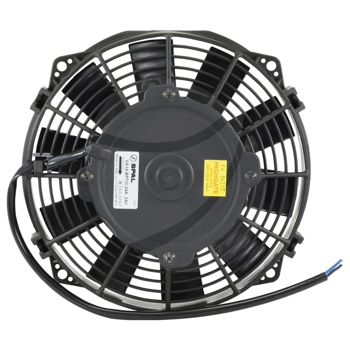 FAN, CONDENSER, SPAL, 24V, 190MM (8 INCH), PULLER, STRAIGHT BLADE ...