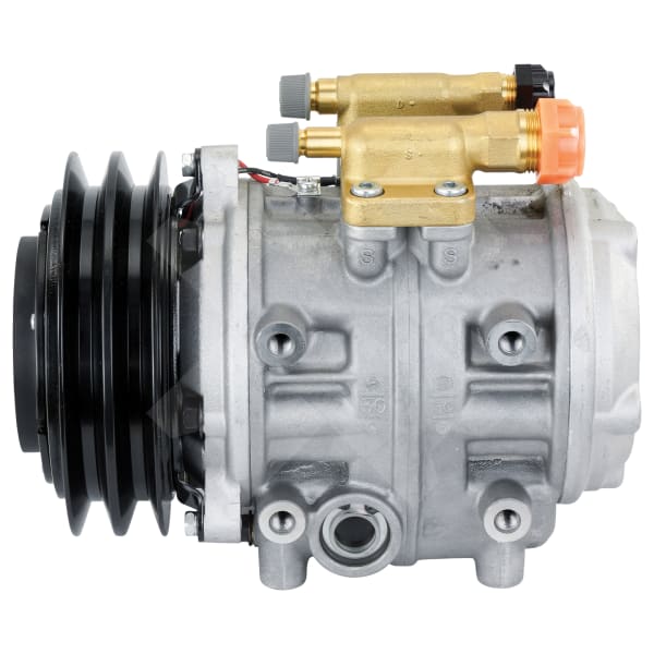 COMPRESSOR, TOYOTA COASTER BUS, DENSO, 10P30B, 24V, 2B, R134A