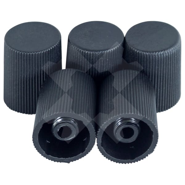 VALVE CAP, EATON, R134A, SUCTION, BLACK (PACK OF 5)