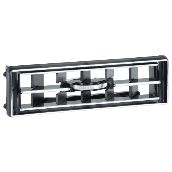 LOUVRE, RECTANGULAR, 125 X 39MM, BLACK, UNIVERSAL