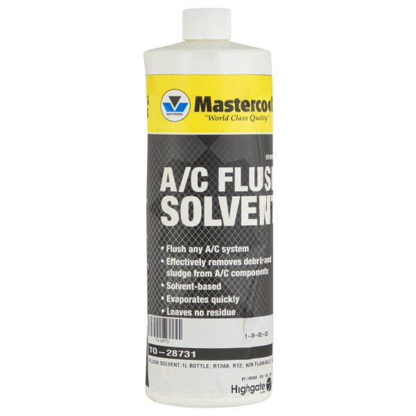 FLUSH SOLVENT,1L BOTTLE, R134A, R12, NON FLAMABLE, NON REFRIGERANT ...