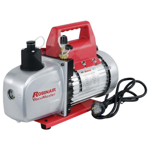 VACUUM PUMP, ROBINAIR, R12, R134A, 180LPM, 6.5CFM, VACUMASTER, 2-STAGE