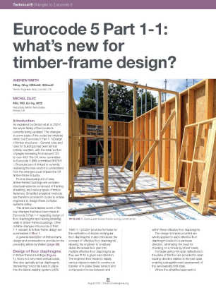 Eurocode 5 Part 1-1: what's new for timber-frame design? - The ...