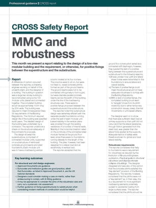 CROSS Safety Report: MMC and robustness - The Institution of Structural ...