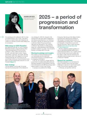 View from the CEO: 2025 – a period of progression and transformation ...