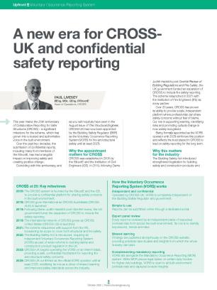 A new era for CROSS-UK and confidential safety reporting - The ...