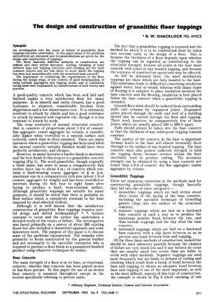 The design and construction of granolithic floor toppings - The ...