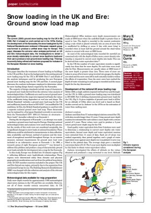 Snow loading in the UK and Eire: Ground snow load map - The Institution ...