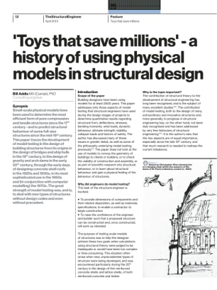 'Toys that save millions' – a history of using physical models in ...