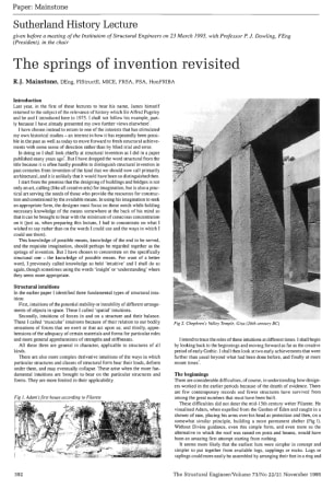 Sutherland History Lecture. The Springs of Invention Revisited - The ...