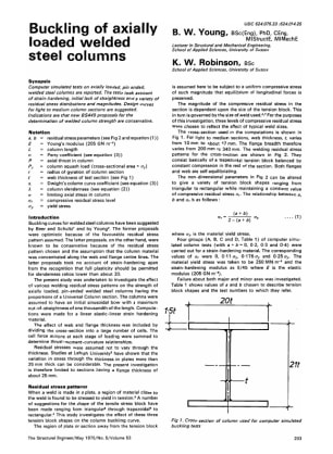 Buckling of Axially Loaded Welded Steel Columns - The Institution of ...