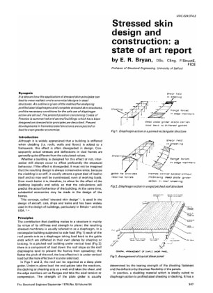 Stressed Skin Design and Construction: a State of Art Report - The ...
