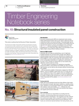 Timber Engineering Notebook No. 10: Structural insulated panel ...