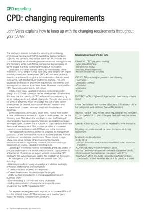 CPD: changing requirements - The Institution of Structural Engineers