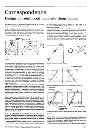Correspondence on Design of Reinforced Concrete Deep Beams by Dr. M.D ...