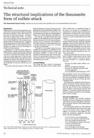 The Structural Implications of the Thaumasite Form of Sulfate Attack ...