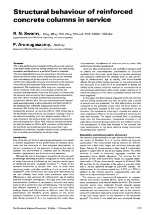Structural Behaviour of Reinforced Concrete Columns in Service - The ...