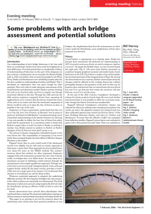 Some problems with arch bridge assessment and potential solutions - The ...