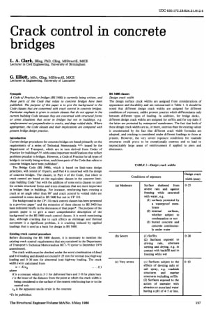 Crack Control in Concrete Bridges - The Institution of Structural Engineers