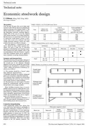 Economic Steelwork Design - The Institution of Structural Engineers