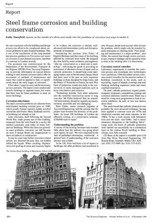 Steel Frame Corrosion and Building Conservation - The Institution of ...