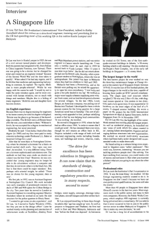 Interview. A Singapore Life - The Institution of Structural Engineers