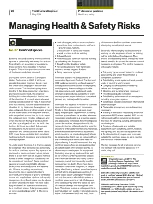 Managing Health & Safety Risks (No. 27): Confined spaces - The ...
