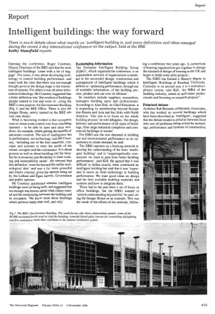 Intelligent Buildings: the Way Forward - The Institution of Structural ...