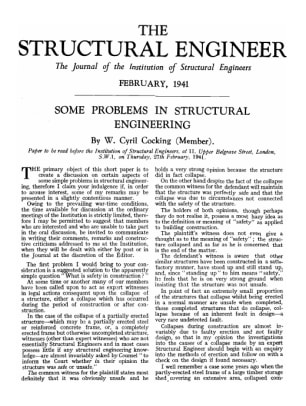 Some Problems in Structural Engineering - The Institution of Structural ...