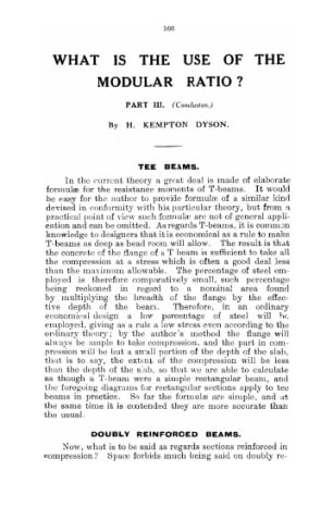 What is the use of the modular ratio? Part III: Conclusion - The ...