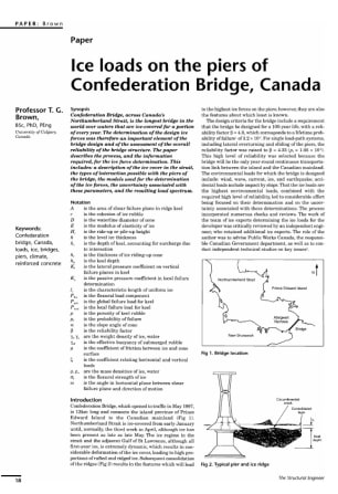 Ice loads on the piers of Confederation Bridge, Canada - The ...