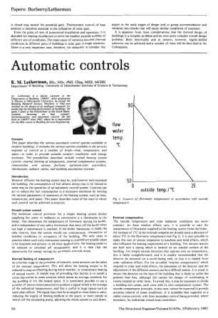 Automatic Controls - The Institution of Structural Engineers
