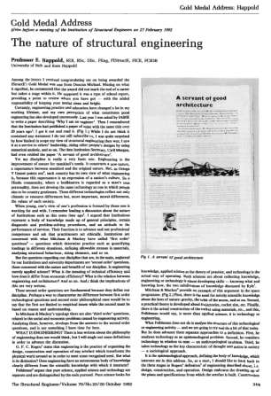 Gold Medal Address. The Nature of Structural Engineering - The ...