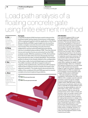 Load path analysis of a floating concrete gate using finite element method - The Institution of ...
