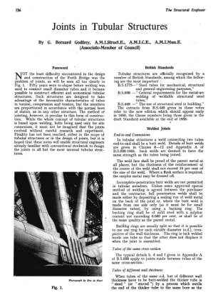Joints in Tubular Structures - The Institution of Structural Engineers