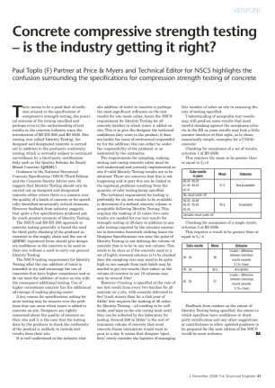 Concrete compressive strength testing - is the industry getting it ...