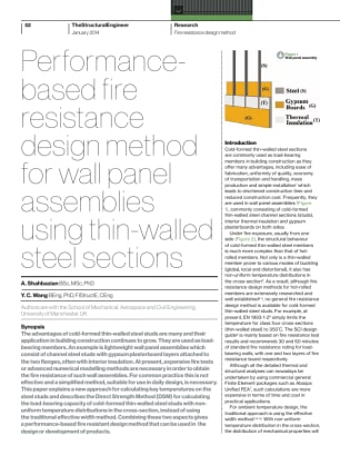 Performance-based fire resistance design methods - The Institution of ...