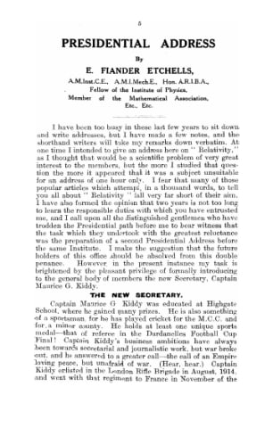 Presidential Address - The Institution of Structural Engineers